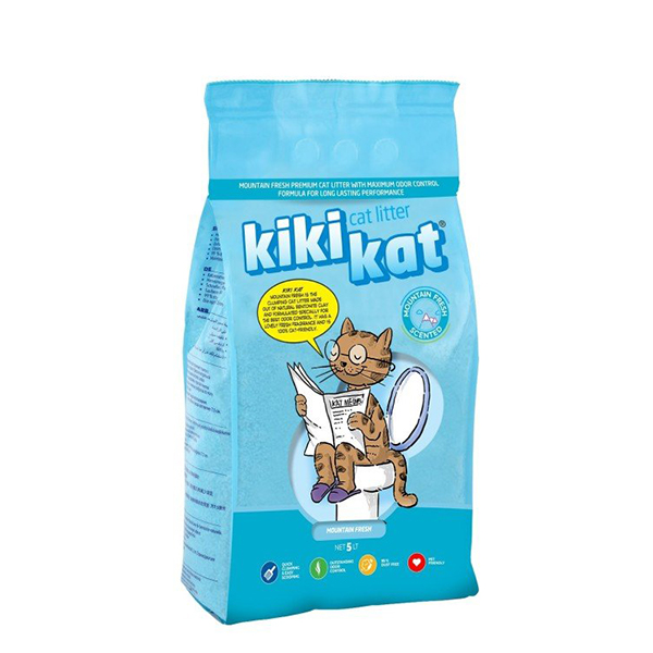 Песок за мачки Kiki Kat Cat Litter Mountain Fresh 5L